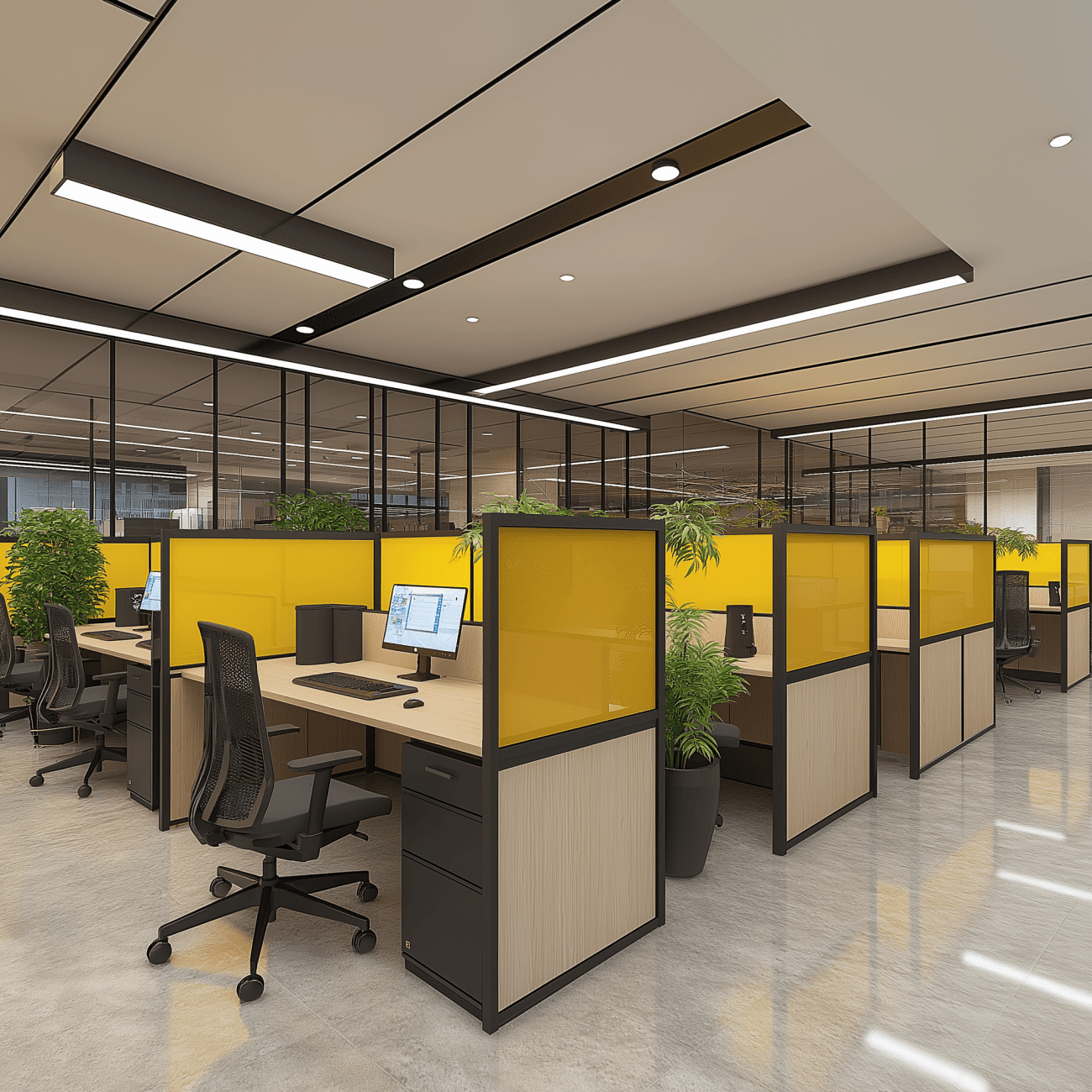 Open Space Office Interior Design Ideas | Radyinterior