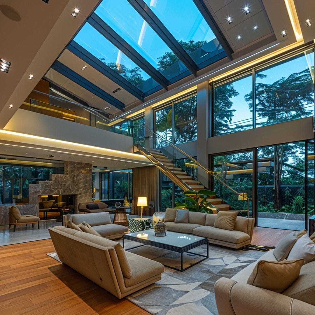 Glass Ceiling Design Ideas for Modern Homes | Radyinterior