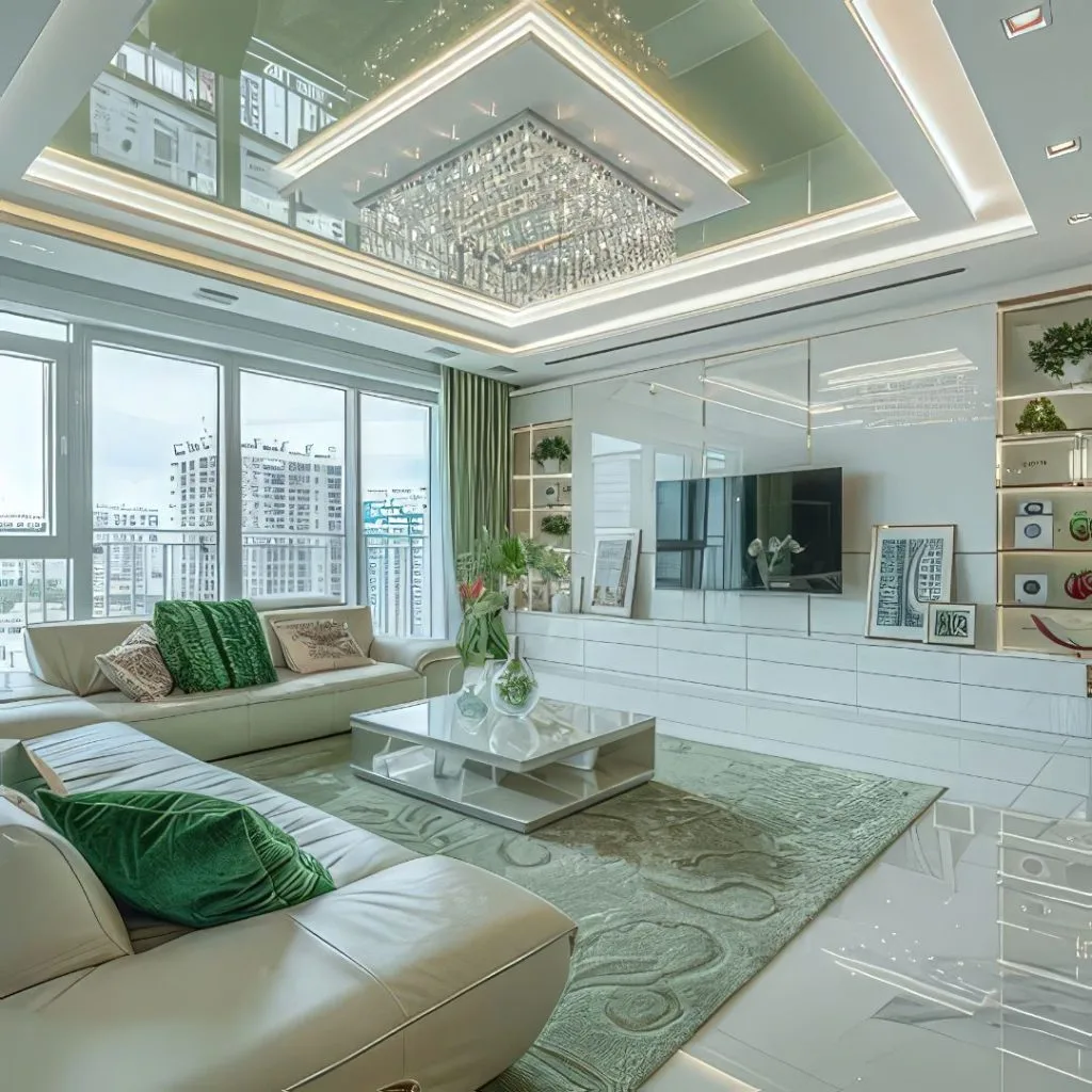 Transparent Ceiling Homes Apple Figure Semi Flush Mount Lamp Modern